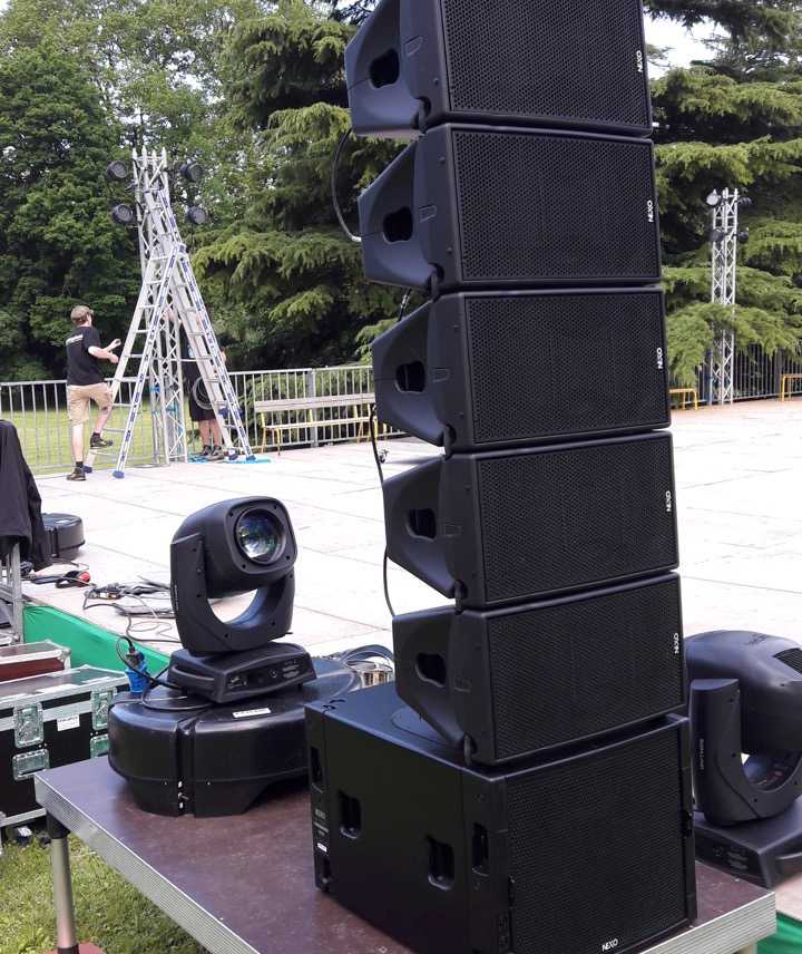 Nexo mid-size line array on song in Lyon - LSi Online