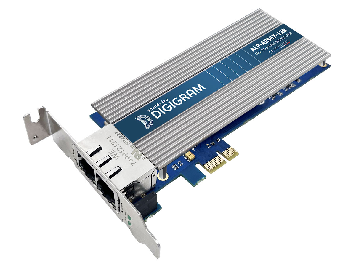 Digigram releases ALP-AES67-128 PCI sound card - LSi Online